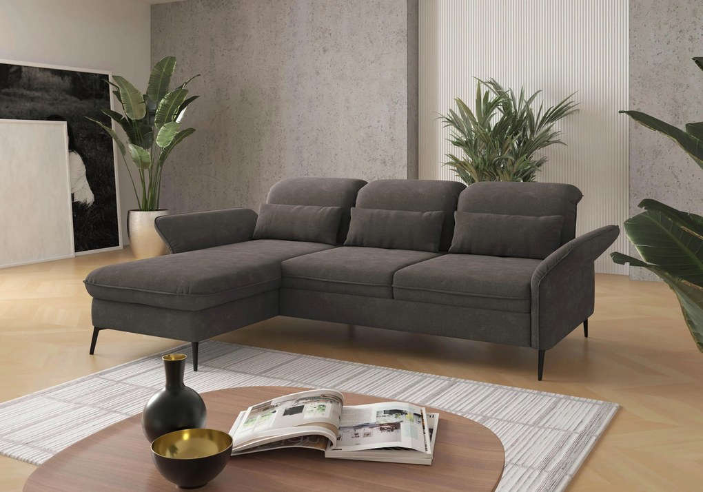 XXXLutz ROHOVÁ SEDAČKA, textil, barvy grafitu Sit & More - Sedací soupravy - 000144011876
