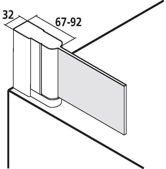 Kermi Cada XS Vanová zástěna 75 cm, pravá, bílá CKDFR075162PK