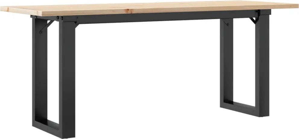 Konferenční stolek s O rámem 110x40x45 cm borové dřevo a ocel 3282667