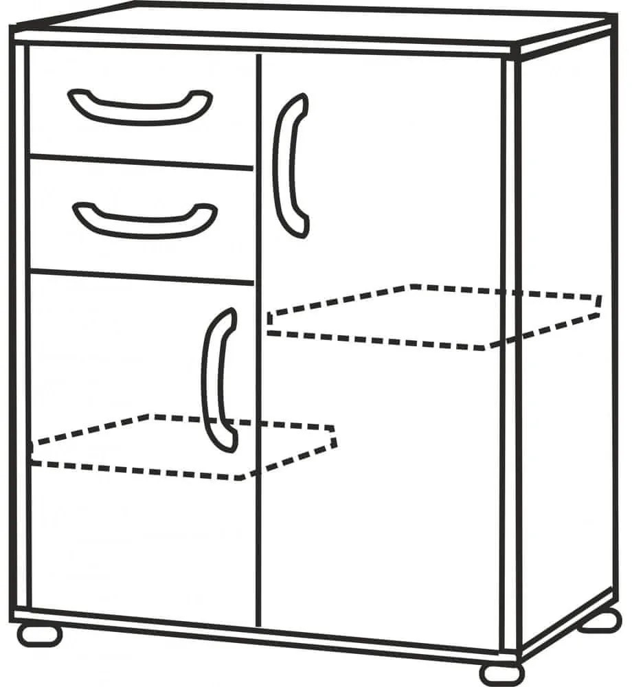 Idea nábytek Prádelník 1504 buk