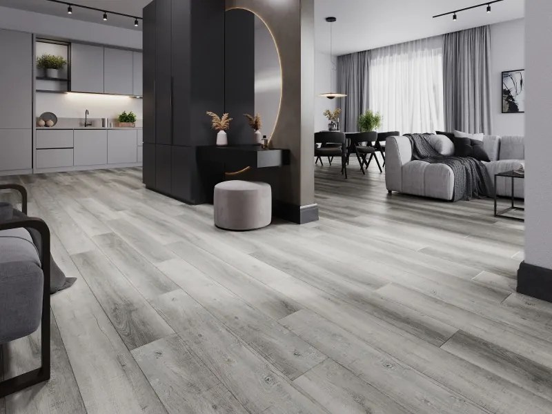 Mexen Santa Clara vinylové panely 1240 x 182 mm SPC 6,5 mm, podklad IXPE 1,5 mm, 4 V-drážka, Dub - F1010-1240-182-505-4V1-01