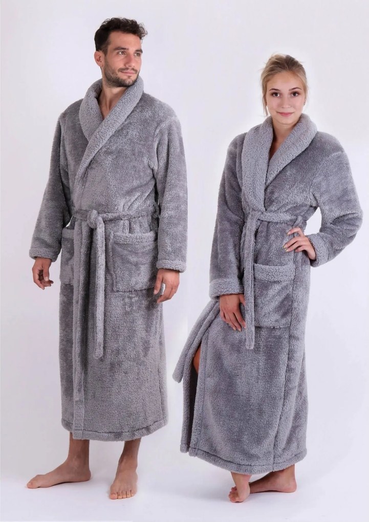 Župan ALTA hřejivý šedý unisex 21 43 9491 - M