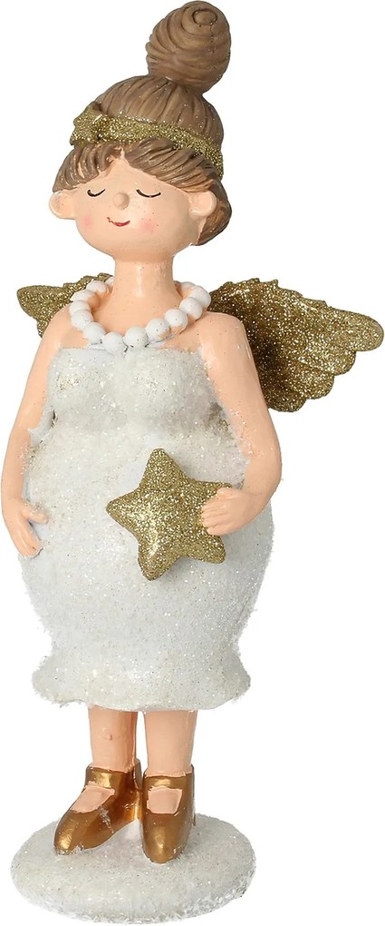 Figurka Angel Star 30 cm gold