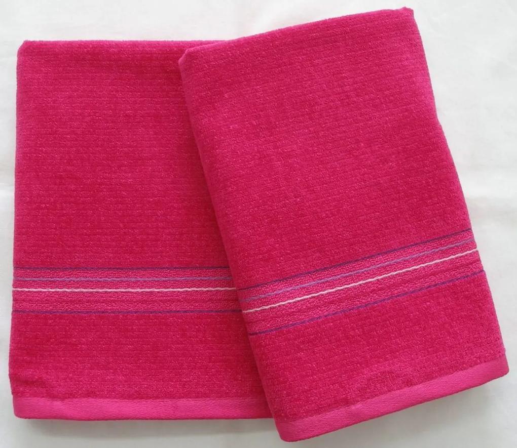 FORBYT, Ručník nebo osuška, EVA, růžovo-fialová 70 x 140 cm