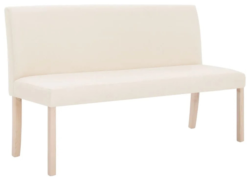 Lavice 139,5 cm krémová polyester 281337