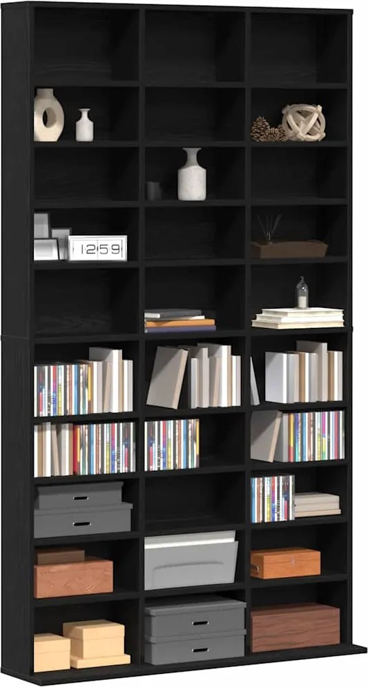 CD skříň Černý dub 101 x 23 x 177,5 cm Kompozitní dřevo 3329339