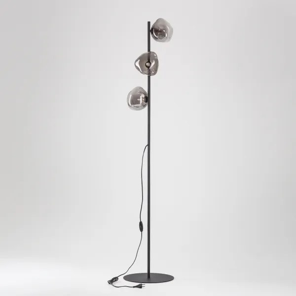 BRILAGI - Stojací lampa VULCANO 3xG9/8W/230V černá/kouřová černá
