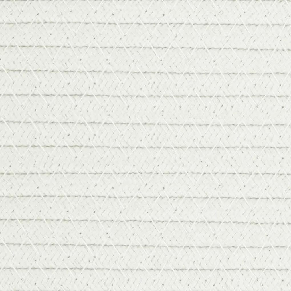 vidaXL Úložný koš bílý Ø 38 x 36 cm bavlna [358477]