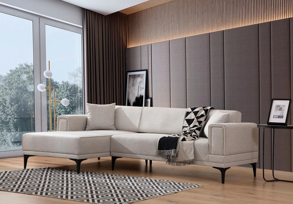 Hanah Home Rohová pohovka HORIZON krémová levá