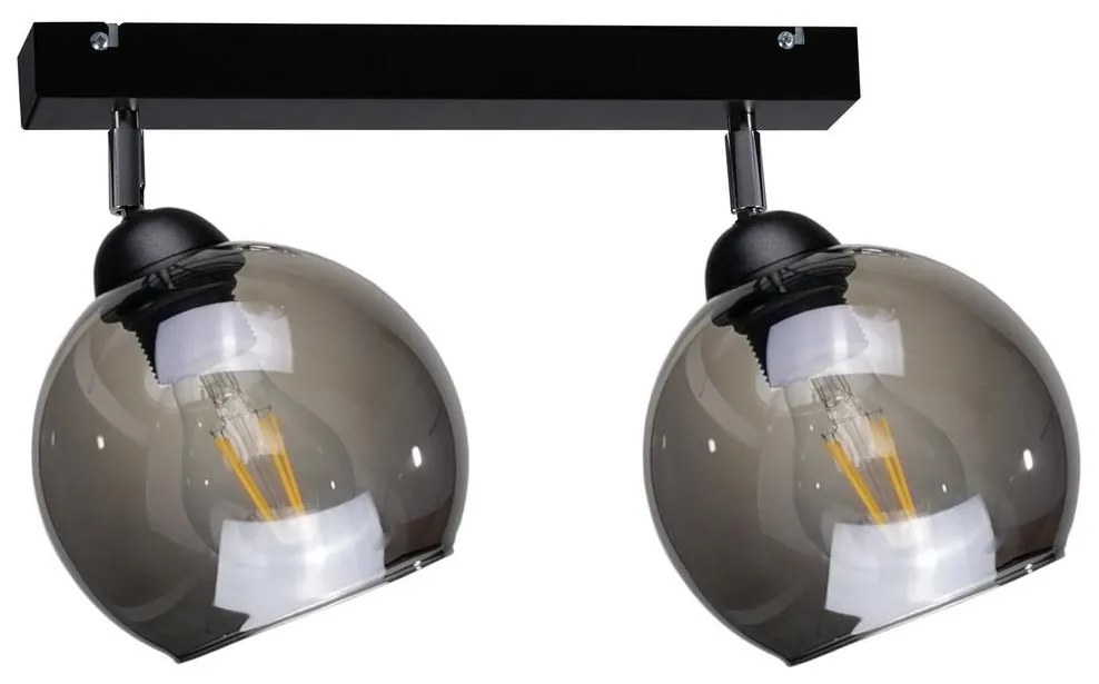 Keter Lighting Bodové svítidlo UNO 2xE27/60W/230V černá NA0230