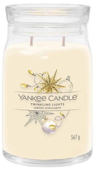 Yankee Candle Signature svíčka velká Twinkling Lights, 567g
