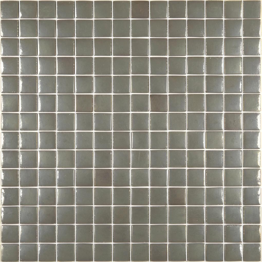 Hisbalit Skleněná mozaika stříbrná Mozaika 707 2,5x2,5 (33,3x33,3) cm - 25707LH