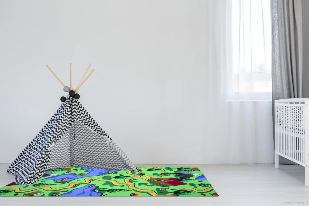 Ideal Dětský kusový koberec  Aljaška 5228 - 200x200 cm