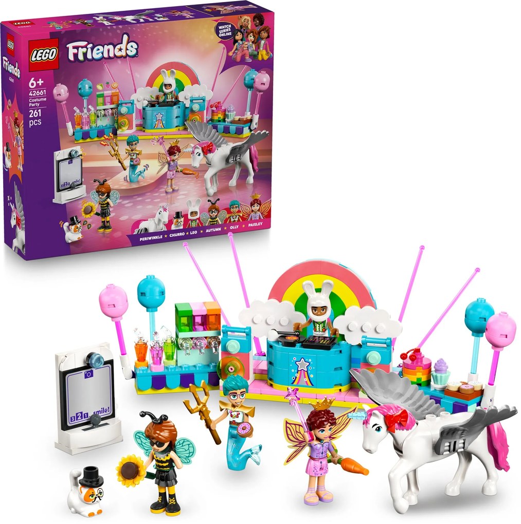 Lego friends 42661 kostýmová párty s jednorožcem a vílou 5702017815275