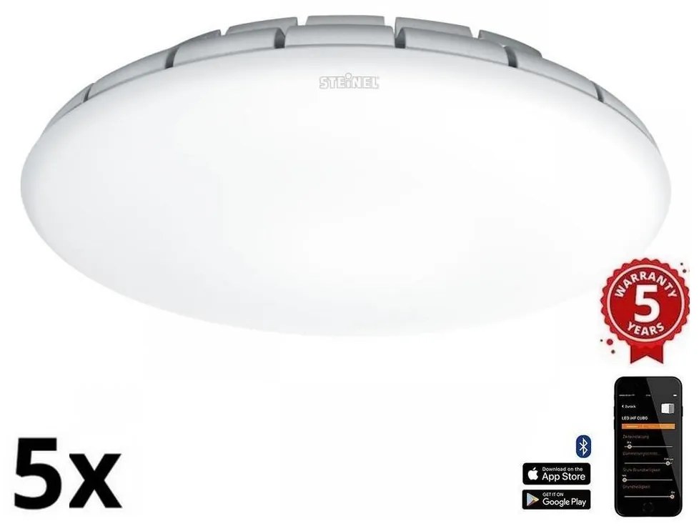 Steinel Steinel 081942 - SADA 5x LED Svítidlo se senzorem RS PRO S20 SC 15,7W/230V 4000K ST081942