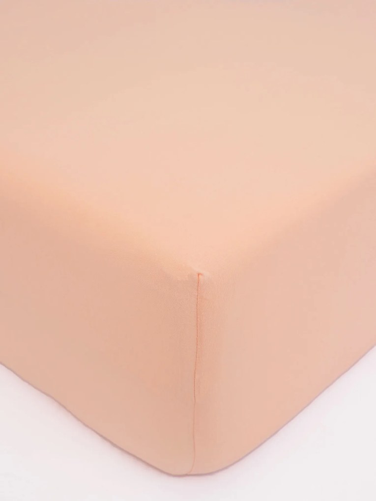 MK Lůžkoviny Jersey prostěradlo Classic 140 x 200 cm – lososová