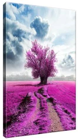 Tištěný obraz Strom na fialovém poli 20x30cm 2034A_1S