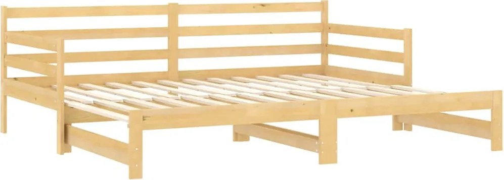 Výsuvná válenda 2× (90 x 200 cm) masivní borové dřevo 3083659