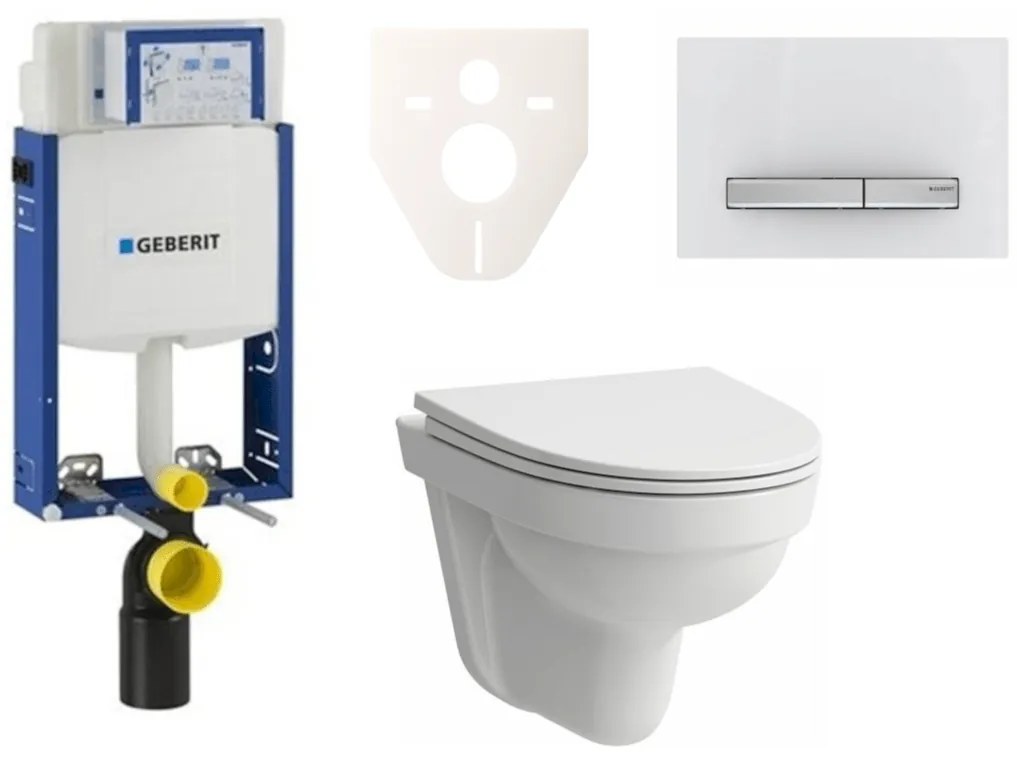 Cenově zvýhodněný závěsný WC set Geberit k zazdění + WC Laufen Laufen Pro Nordic SIKOGE2H8