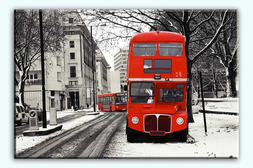 Obraz Double-decker bus Velikost (šířka x výška): 90x60 cm