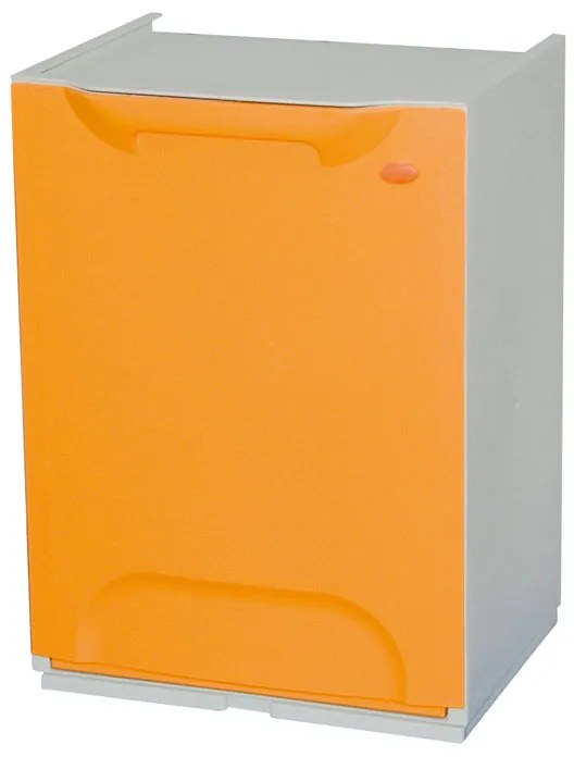 Plastový koš na tříděný odpad, 20 L, žluto-oranžová