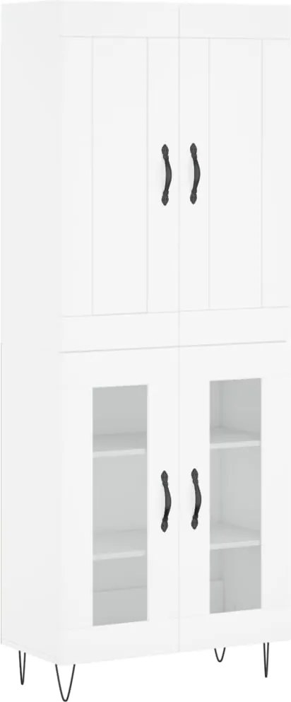 Skříň highboard bílá 69,5 x 34 x 180 cm kompozitní dřevo 3199649