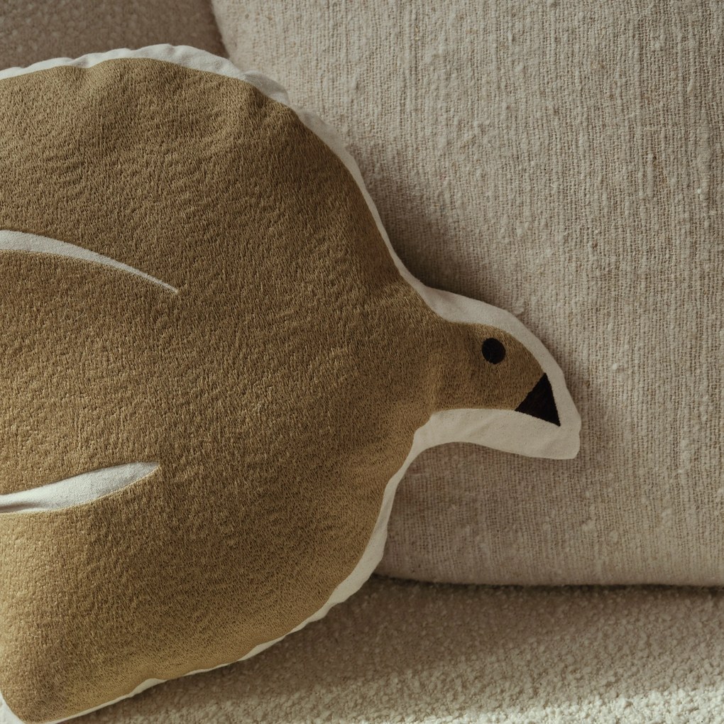 FERM LIVING Polštář Swif Bird, Silver Fern