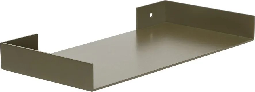 Tmavě zelená kovová police 30 cm Sheets – Hübsch