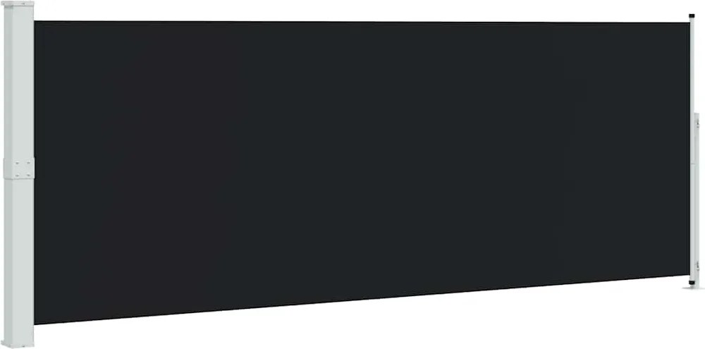 Zatahovací boční markýza 180 x 514 cm černá 313405