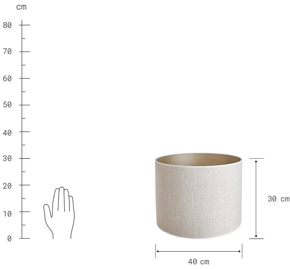 Butlers TANA Stínidlo na lampu 40 cm - krémová