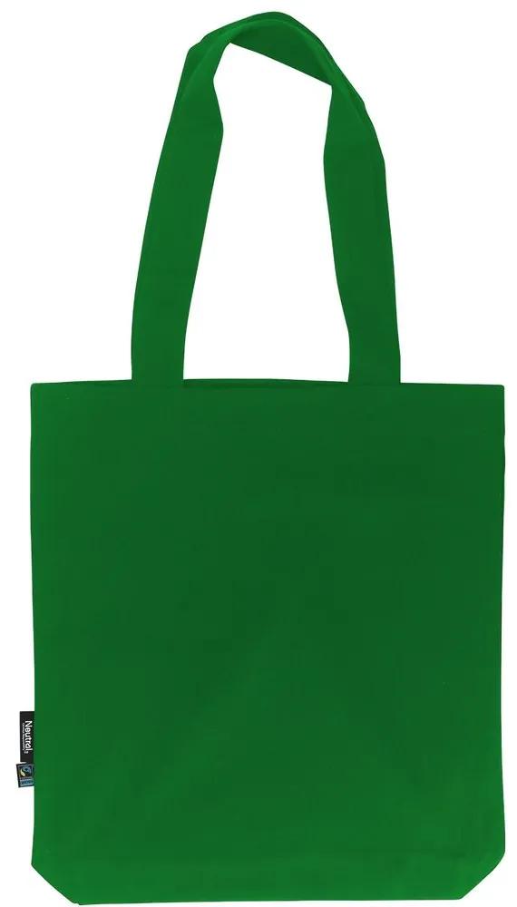 Neutral Látková nákupní taška z organické Fairtrade bavlny - Zelená