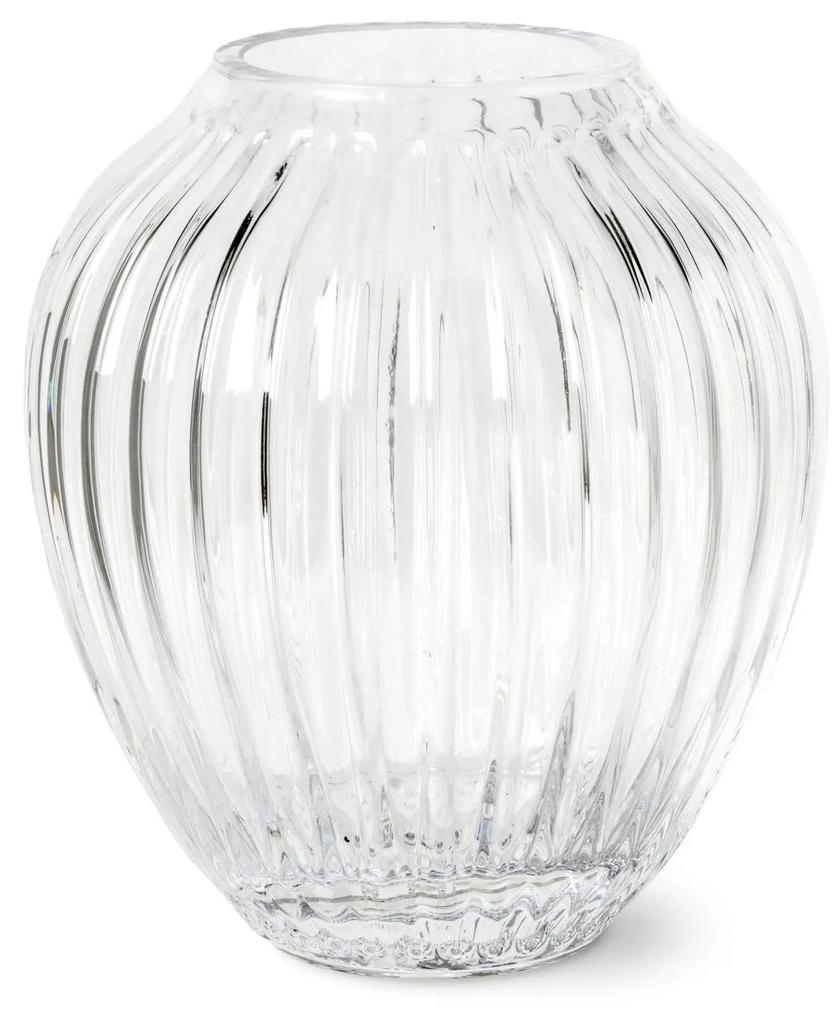 KÄHLER Skleněná váza Hammershøi Clear 15 cm, čirá barva, sklo