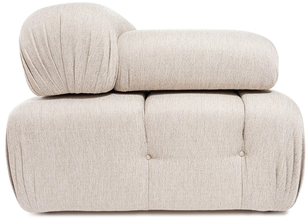 Hanah Home Čtyřmístná pohovka s pufem DOBLO světle hnědá 315 cm