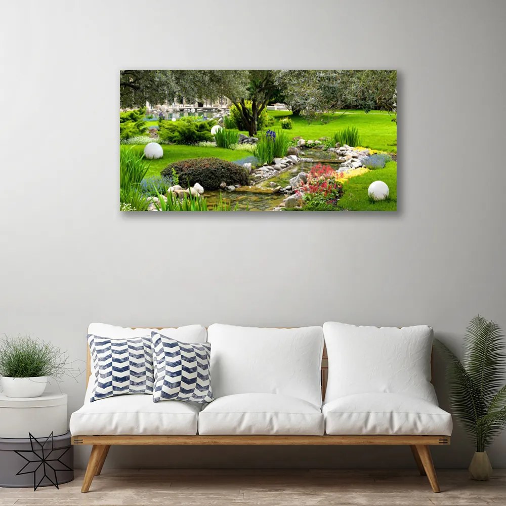 Obraz na plátně Zahra Strom Květiny Příroda 125x50 cm