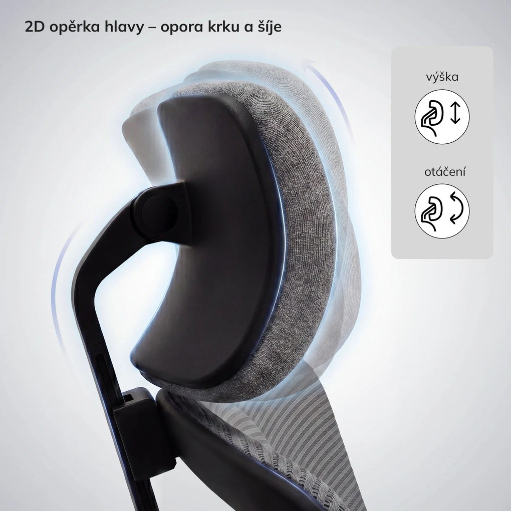 Ergonomická kancelářská židle se síťovinou tmavě šedá AXIS