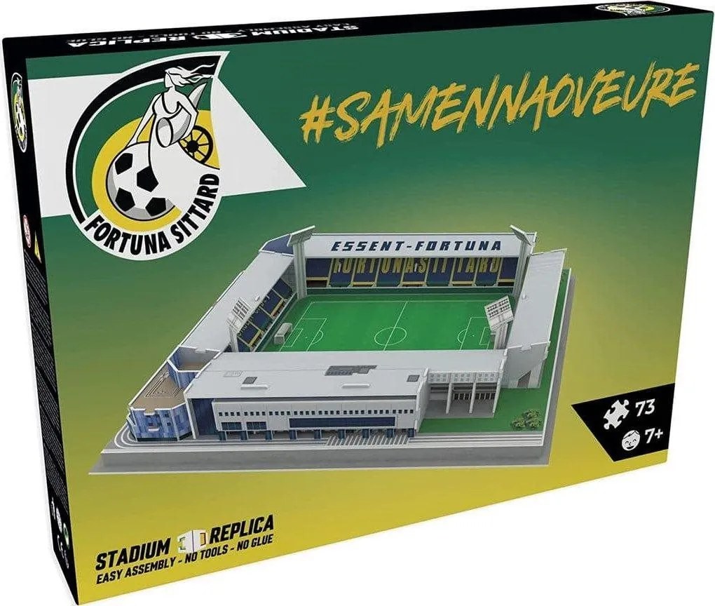 3d puzzle stadium 3d replica 3d puzzle stadion fortuna sittard - fc fortuna sittard 73 dílků