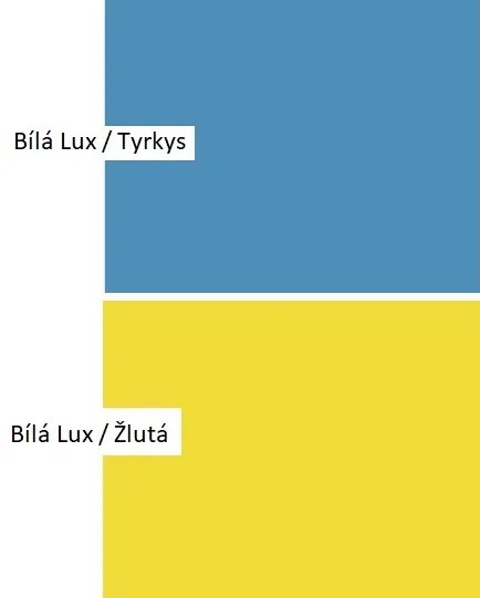 Meblar Policová skříň MOBI MO3 Barva: Bílá/Žlutá