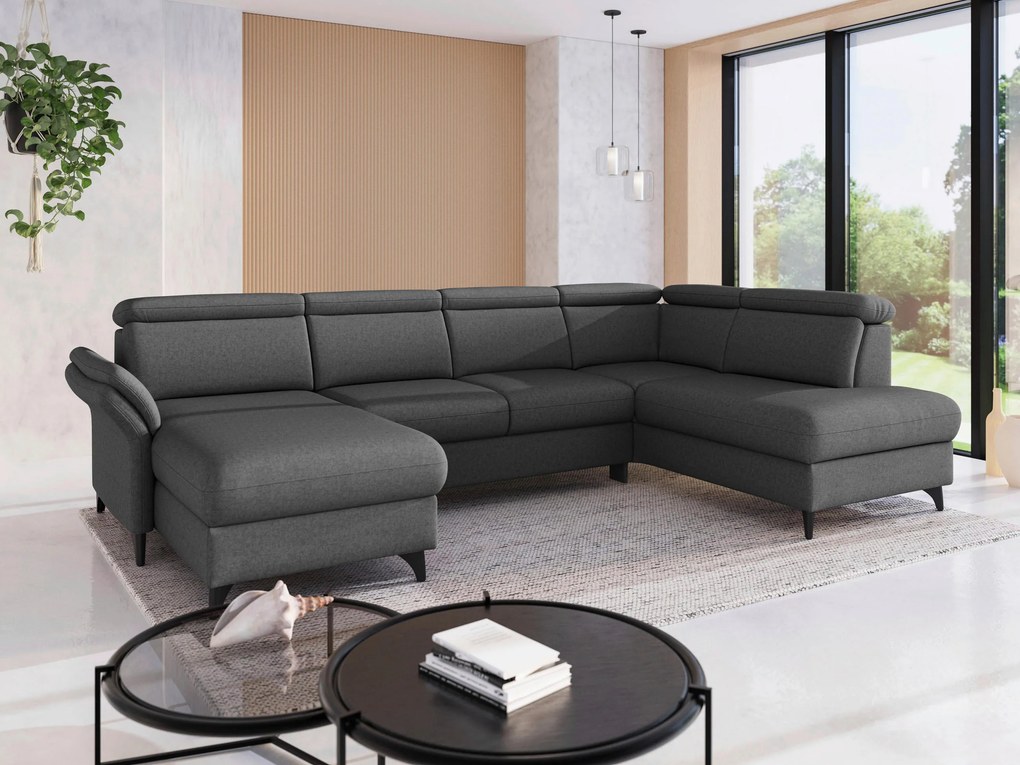XXXLutz SEDACÍ SOUPRAVA, textil, tmavě šedá Sit & More - Sedací soupravy - 00014402587S