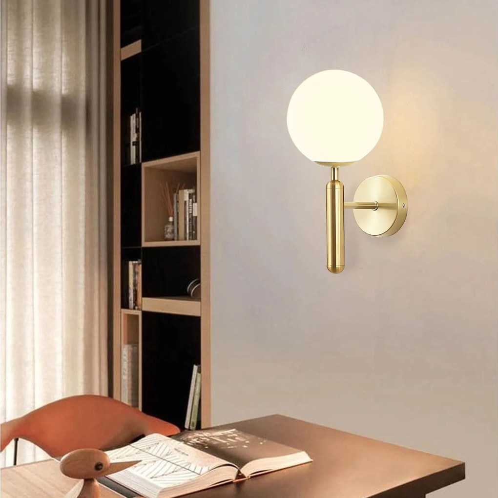 Toolight Moderní nástěnné svítidlo Modern G098-1W zlaté
