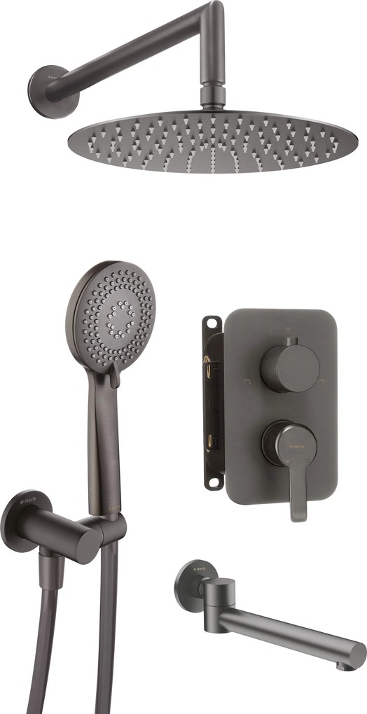 Deante Concealed shower set, with bath spout