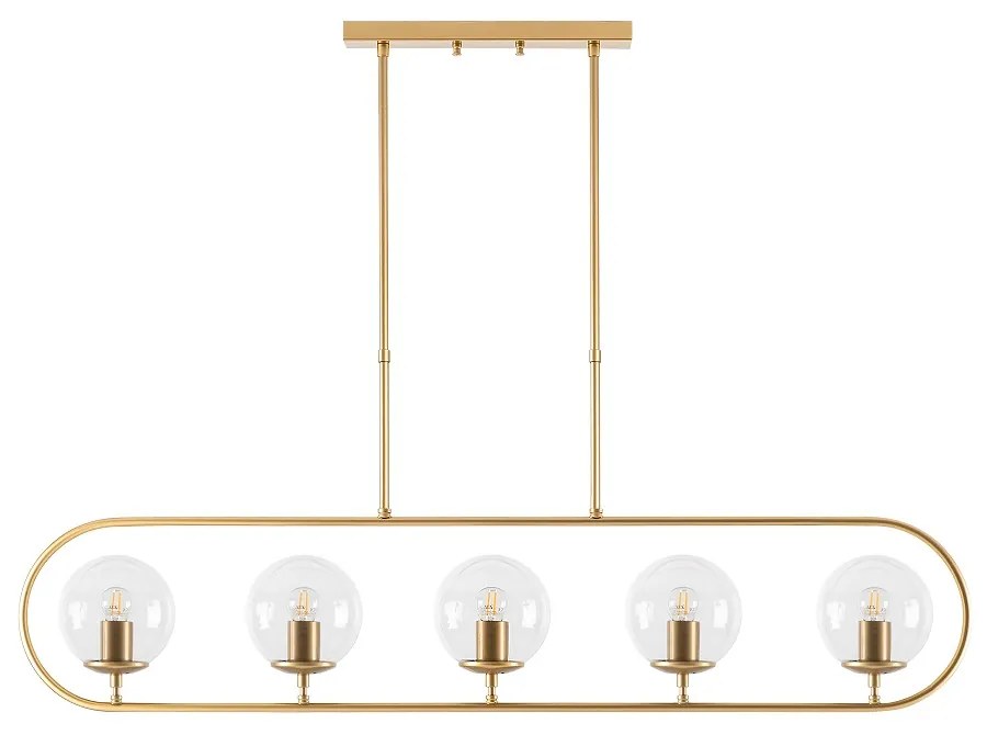 Designový lustr Ulrica 122 cm zlatý