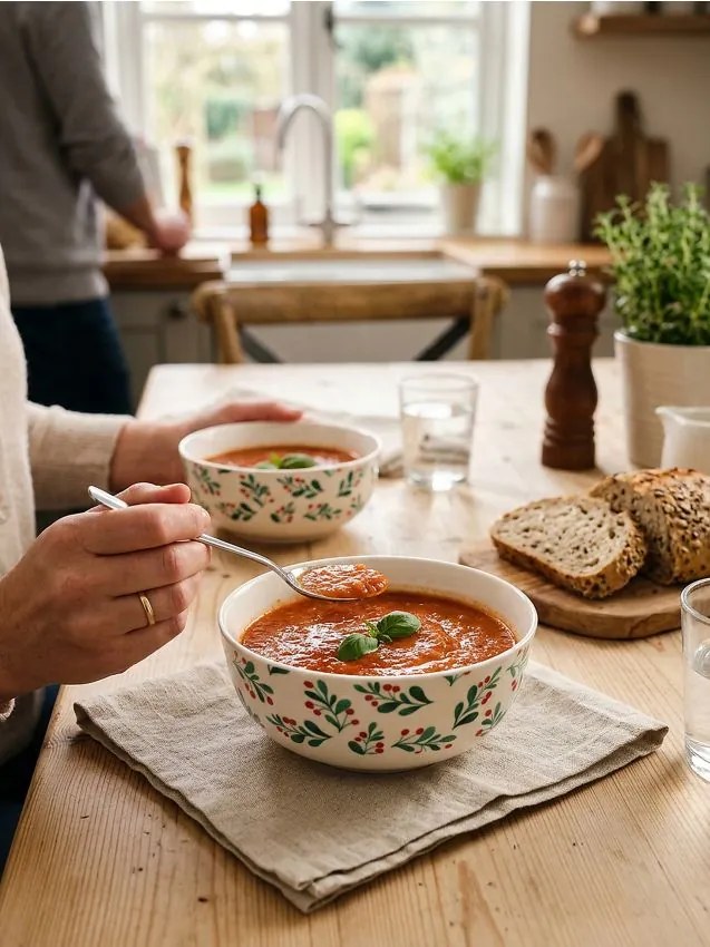 Sinsay - Vánoční keramické misky s motivem větviček, sada 2 ks - bílá