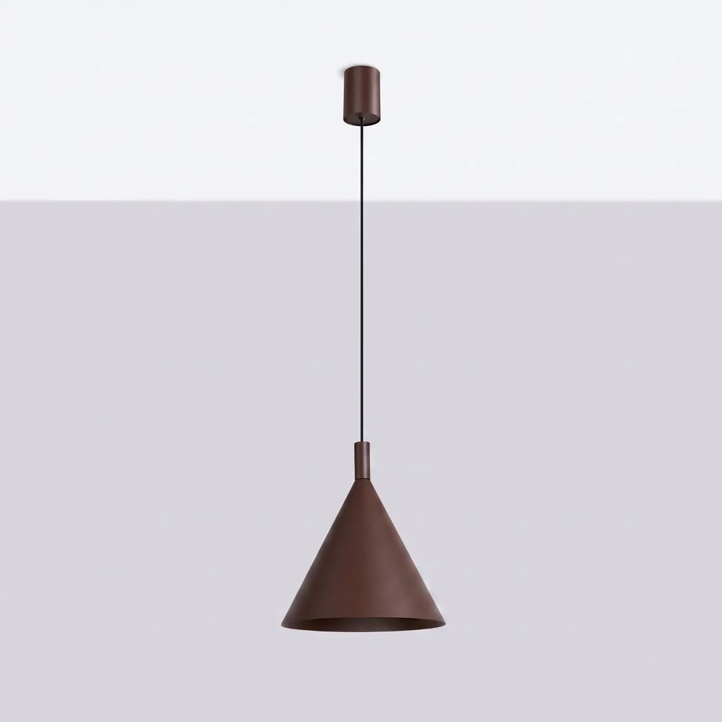 Sollux Lighting Závěsné svítidlo NOX 25 hnědé