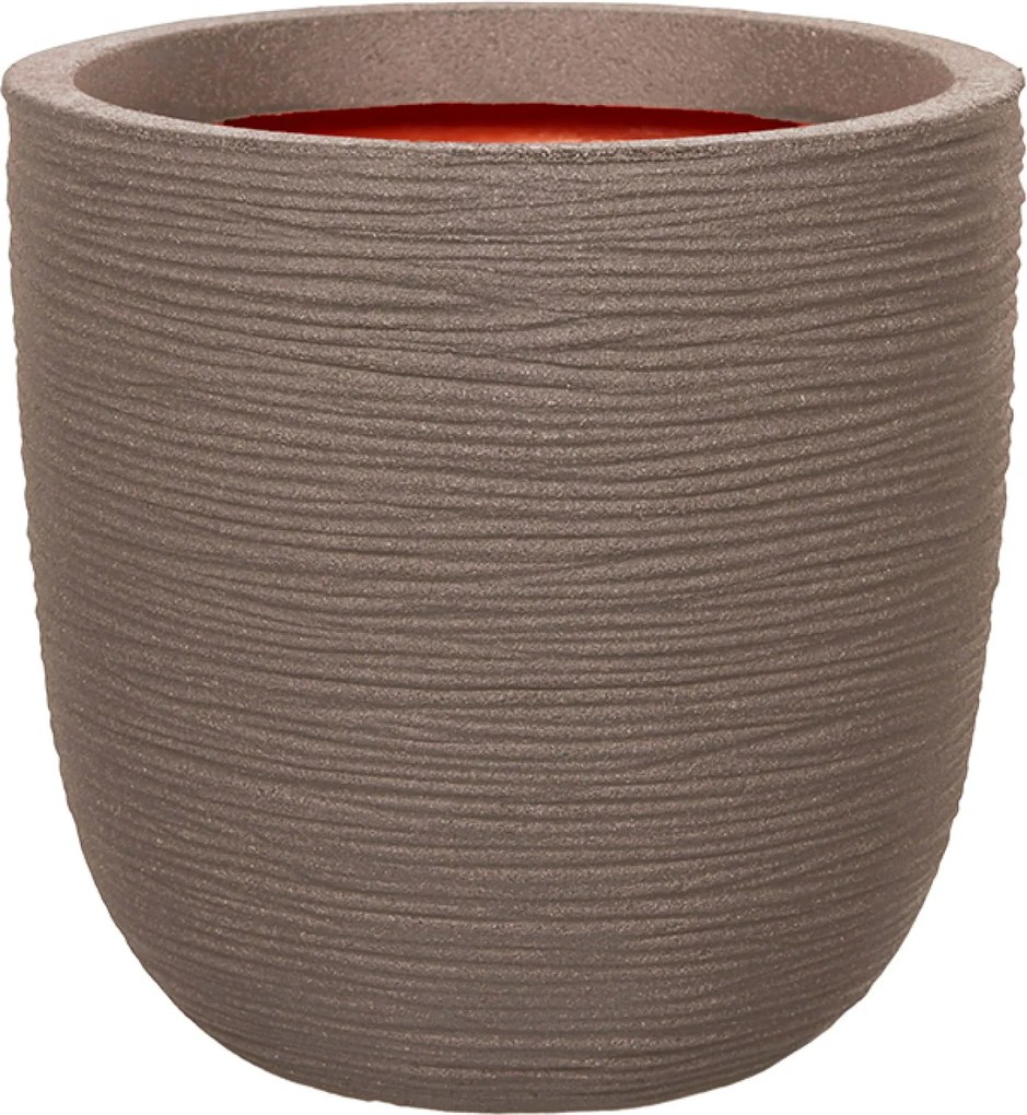 Capi Nature Rib NL Planter Ball Warm Taupe Ø 35 cm / V 34 cm