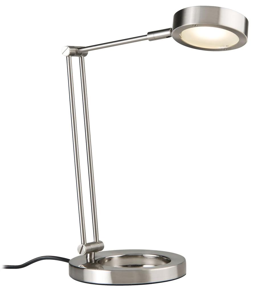 Paulmann 70245 Zed LED, stolní LED lampa, 1x6,7W LED, kartáčovaný kov, výška 47.5cm