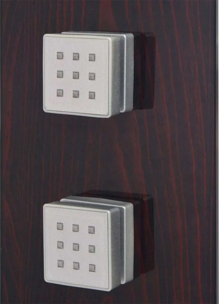 Sprchový panel set sklo hnědý 142374
