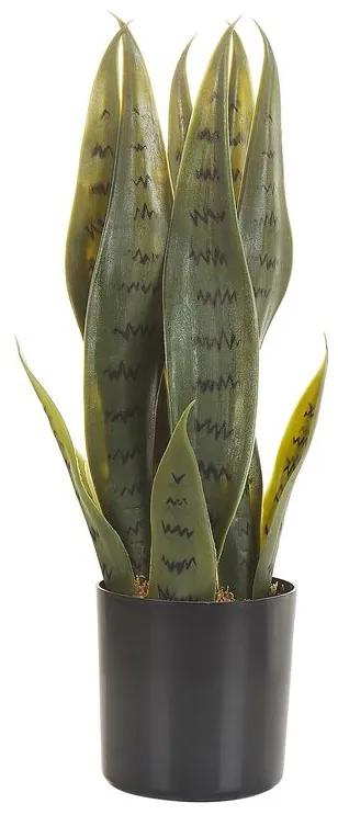 Umělá rostlina v květináči 40 cm SNAKE PLANT Beliani