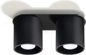 Stropní svítidlo SOLLUX Orbis 2 GU10 2x40W bez zdroje SL.0054 černá