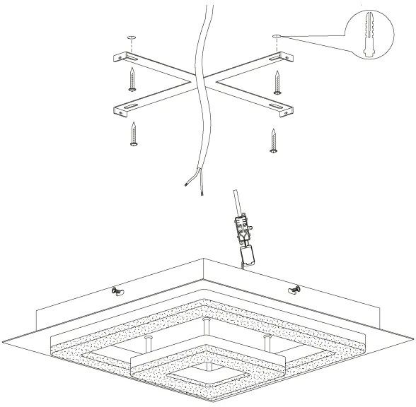 Eglo 99327 - LED Stropní svítidlo FRADELO LED/12W/230V
