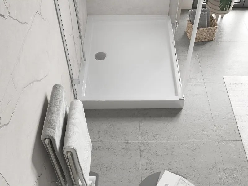 Mexen Flow+ obdélníkový sprchový kout 110 x 90 cm, bílý lesk - 46R109011H
